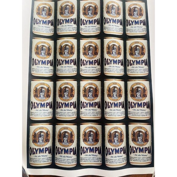 Olympia | Art | Vintage Olympia Beer Can Poster 2x3 Advertising Brewing ...